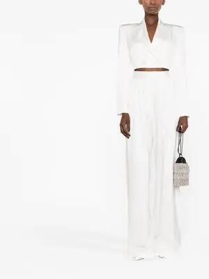 Alex Perry Single-breasted Cropped Blazer