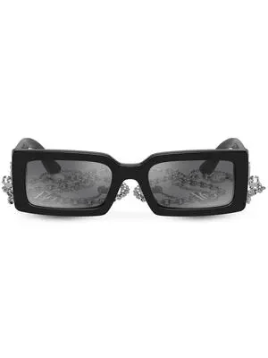 Dolce & Gabbana Rectangle-frame Sunglasses - Black