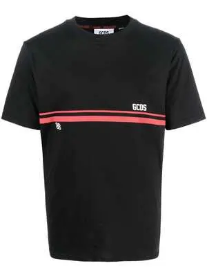 Gcds Logo-print Short-sleeve T-shirt - Black