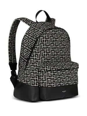 Balmain All-over Logo-pattern Backpack