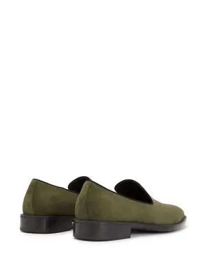 GIUSEPPE ZANOTTI Imrham Logo-plaque Loafers - Green