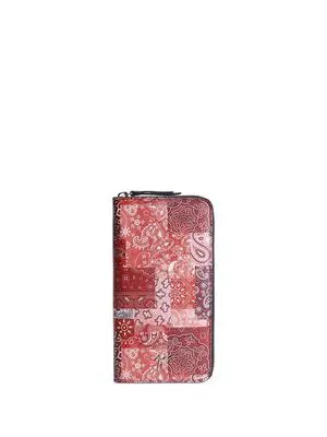 GIUSEPPE ZANOTTI Paisley-print Leather Wallet