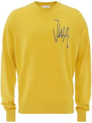 JW Anderson Logo-embroidered Jumper - Yellow