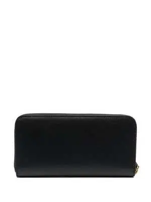Pinko Ryder Logo-plaque Leather Wallet - Black