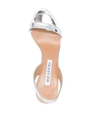 AQUAZZURA So Nude 85mm Slingback Sandals - Silver