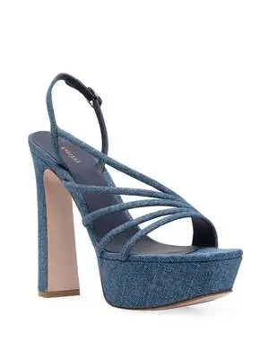 LE SILLA 145mm Denim Platform Sandals