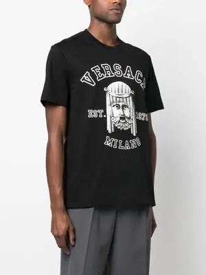 Versace Logo-print Detail T-shirt