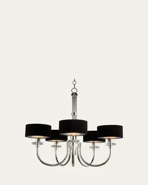 Studio M Manhattan 5-light Chandelier - Plated Silver