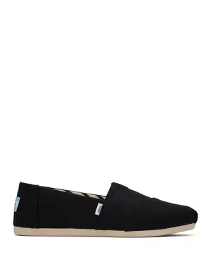 Toms Classic Alpargata Flats - Black/beige