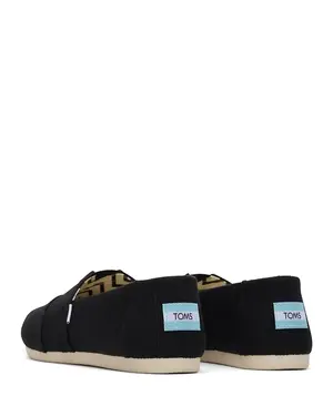 Toms Classic Alpargata Flats - Black/beige