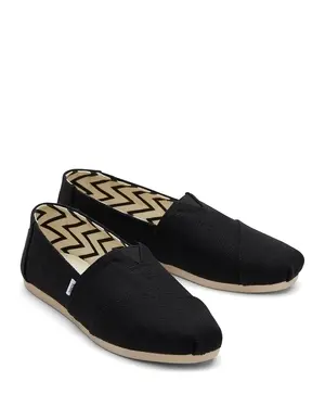 Toms Classic Alpargata Flats - Black/beige
