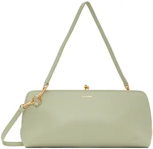 JIL SANDER Jil Sander Green Small Goji Shoulder Bag - 333 Seagreen