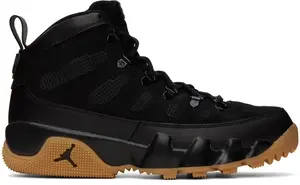 NIKE JORDAN Nike Jordan Black Air Jordan 9 Retro Sneakers - Black/black-gum Ligh