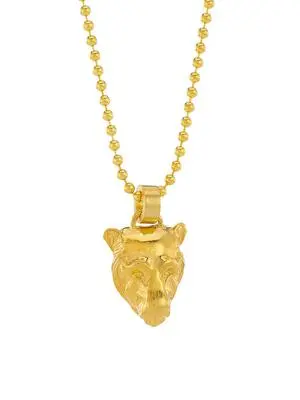 MAE + LANG Women's Lioness 14K-Gold-Plated Pendant Necklace - Gold  - Gold