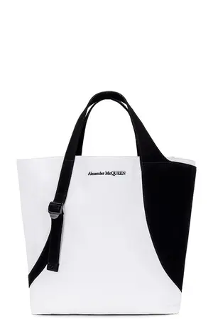 Alexander McQueen Harness Tote - Off White & Black