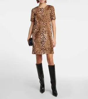 Carolina Herrera Leopard-print Mini Dress