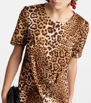Carolina Herrera Leopard-print Mini Dress