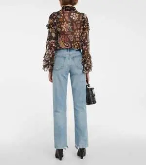 RE/DONE Mid-rise Straight-leg Jeans