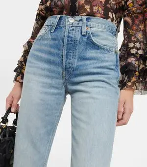 RE/DONE Mid-rise Straight-leg Jeans