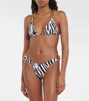 SAME Chain-embellished Bikini Bottom - Multicoloured