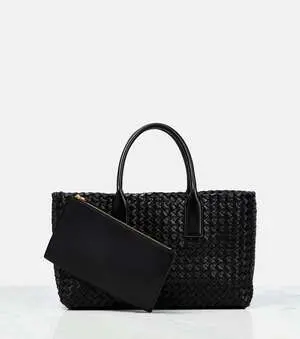 Bottega Veneta Cabat Small Leather Tote - Black