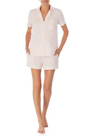 Kate Spade New York Bridal Notch Collar Shorty Pajamas Pk/ Heart