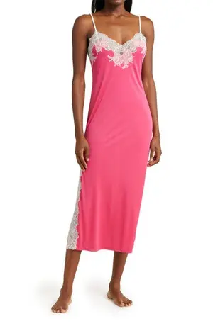 Natori Enchant Lace Trim Nightgown Pkshpk