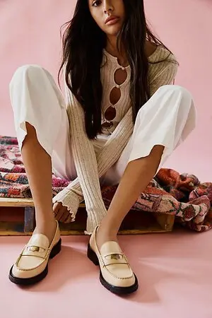 Free People Liv Loafers Cantaloupe