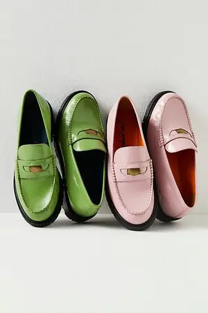 Free People Liv Loafers Green Apple
