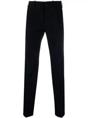 Incotex Mid-rise Straight-leg Trousers - Blue