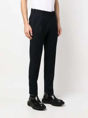 Incotex Mid-rise Straight-leg Trousers - Blue