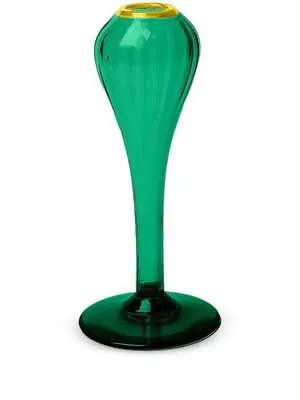 La DoubleJ Glass Gold-trimmed Vase