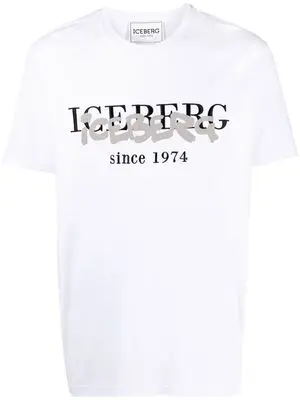Iceberg Logo-print Short-sleeved T-shirt - White