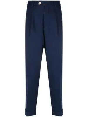 Brunello Cucinelli Tailored Cropped Trousers - Blue