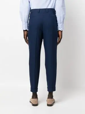 Brunello Cucinelli Tailored Cropped Trousers - Blue