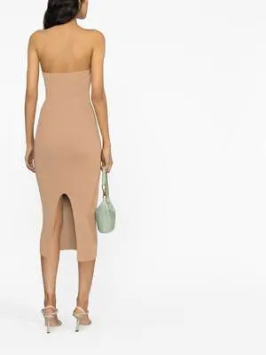 Khaite Ribbed Bodycon Midi Dress