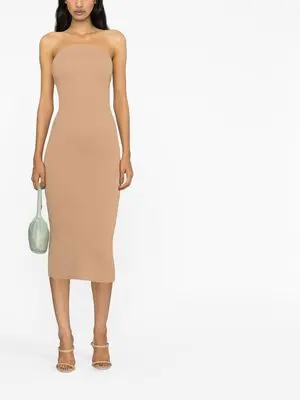 Khaite Ribbed Bodycon Midi Dress