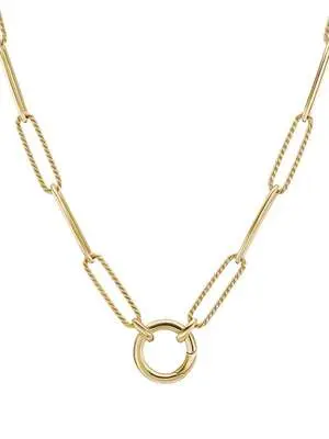 David Yurman 18kt Yellow Dy Madison Elongated Chain Necklace - Gold
