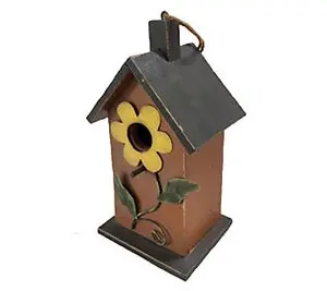 SANTA'S WORKSHOP Inc. 9.5'h Sunflower Birdhous E - One-color