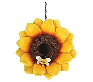 SANTA'S WORKSHOP Inc. 7.5'h Resin Sunflower Bi Rdhouse - One-color