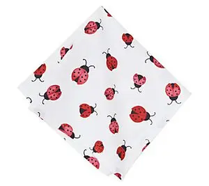 VALERIE PARR HILL Ladybug Pattern Spring Napkin, Set Of 6 Vale Rie - One-color