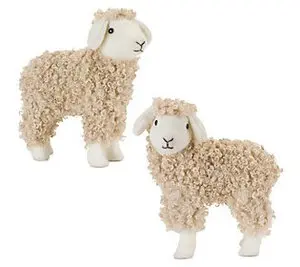 MELROSE Plush Sheep Tabletop Figurines - One-color