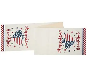 VALERIE PARR HILL America The Beautiful Table Runner Valerie - One-color