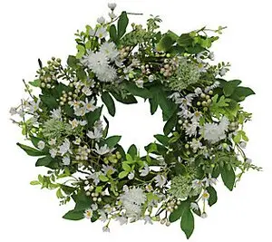PULEO INTERNATIONAL 24' Daisy Spring Mixed Flow Er Wreath