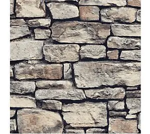 ARTHOUSE Cornish Faux-stone Peel-and-stick Wall Paper - One-color