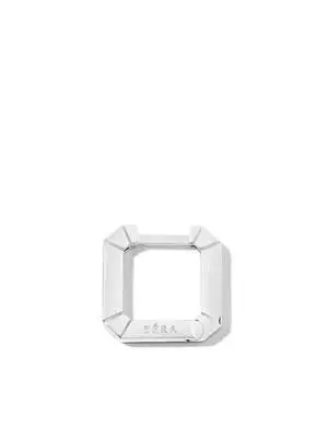 EERA 18kt White Gold Mini Square Hoop Earring