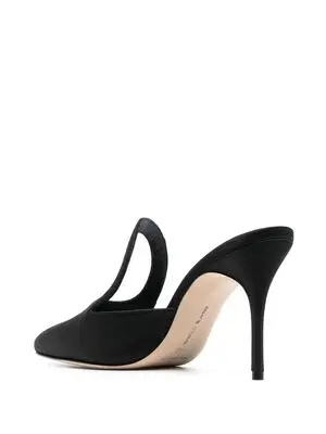 Manolo Blahnik Fugati 100mm Heeled Mules