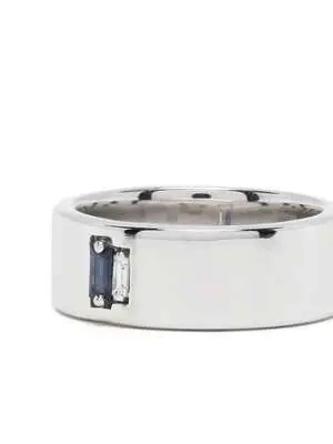 SUZANNE KALAN 18kt White Gold Diamond And Sapphire Ring