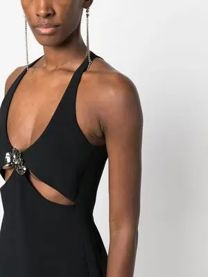 David Koma Flower Appliqué Mini Dress