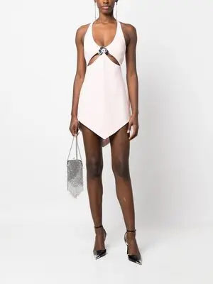 David Koma Flower Appliqué Mini Dress
